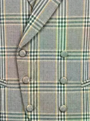 ETIEM TEXTIL S.L. Check-pattern Double-breasted Waistcoat
