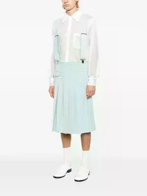 Comme Des Garçons Pleated Suspender Skirt