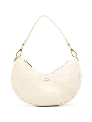 Lacoste Monogram Crescent Shoulder Bag - Neutrals