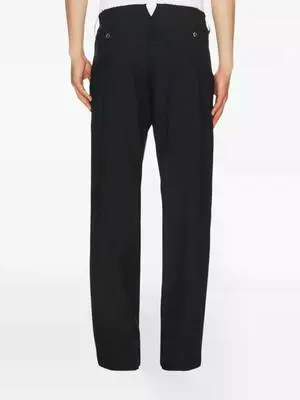 SPENCER BADU Panelled Trousers With Frayed Edges