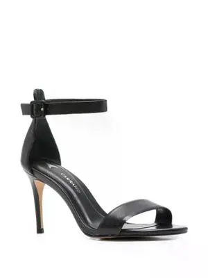 ANDREA CARRANO Buckle-fastening Ankle Strap Sandals - Black