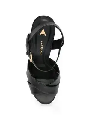 ANDREA CARRANO Crossover Strap Platform Sandals