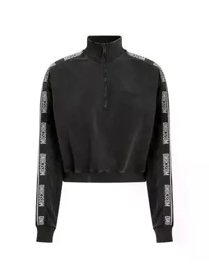 Moschino Quarter-zip Logo Tape Sweatshirt