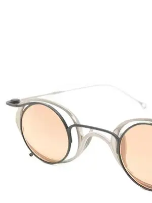 RIGARDS X Ziggy Chen Round-frame Clip-on Glasses - Silver