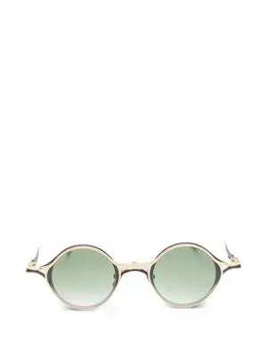 RIGARDS X Tva Round-frame Clip-on Glasses - Brown
