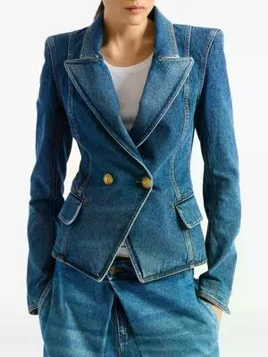 Balmain Denim Tailored Jacket - Blue