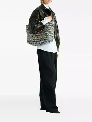 Balmain 1945 Soft Tweed Tote Bag