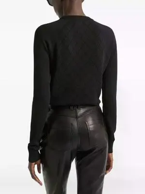 Balmain Quilted Knit Jumper