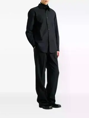 Balmain Paris Shirt In Cotton Poplin - Black