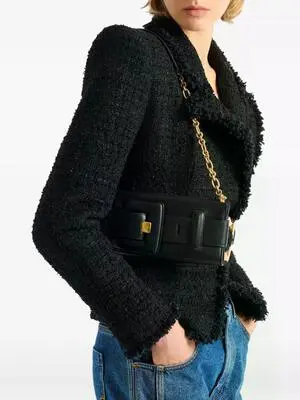 Balmain Anthem Smooth Leather Clutch