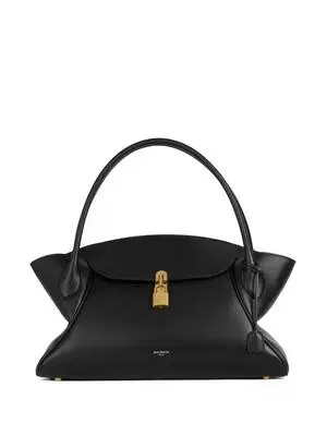 Balmain Smooth Leather Pulse Day Bag - Black