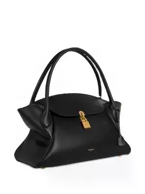 Balmain Smooth Leather Pulse Day Bag - Black