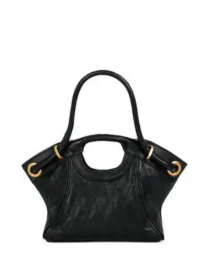 Balmain Small Smooth Leather Tote - Black