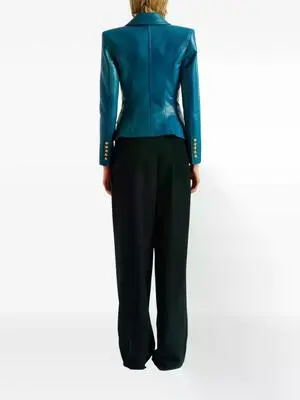 Balmain Leather 6-button Jacket