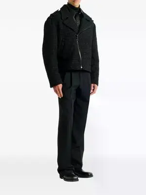 Balmain Tweed Biker Jacket