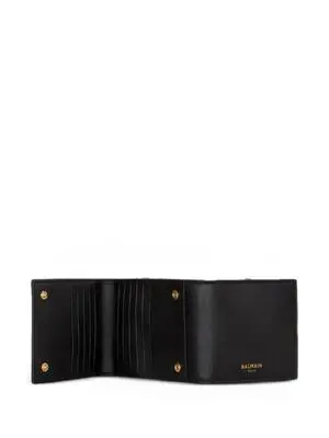 Balmain Smooth-leather Tri-fold Wallet - Black