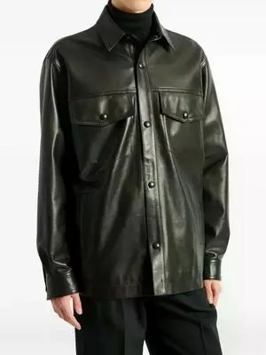 Balmain Leather Overshirt