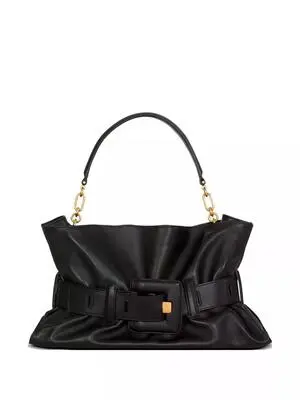 Balmain Medium Anthem Bag In Smooth Leather - Black