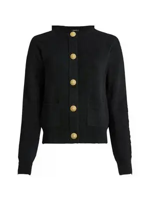 Balmain Drop Shoulder Cardigans For Women