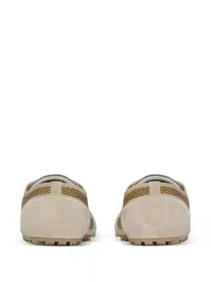 Balmain Racer Trainers In Mesh And Suede - Neutrals