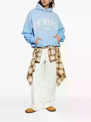REPRESENT Logo Print Hoodie - Blue