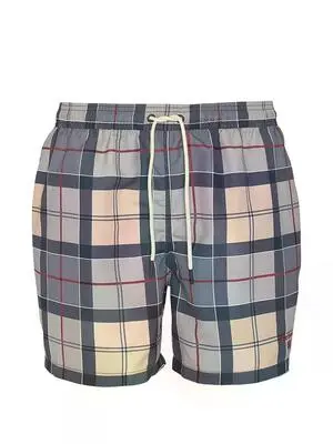 Barbour Tartan Swim Shorts - Blue
