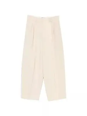 ROSSI Cropped Pleated Trousers