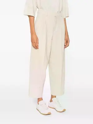 ROSSI Cropped Pleated Trousers