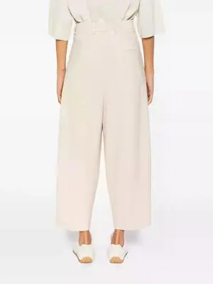 ROSSI Cropped Pleated Trousers