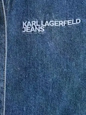 Karl Lagerfeld Sleeveless Shirt With Logo Embroidery
