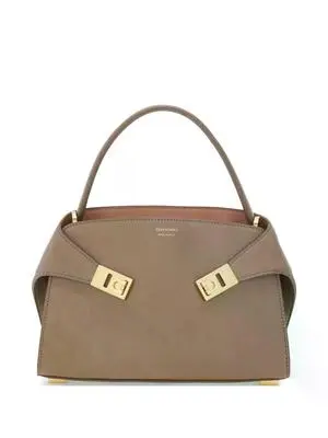 FERRAGAMO Hug Soft Bicolor Handbag - Neutrals