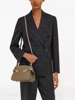 FERRAGAMO Hug Soft Bicolor Handbag - Neutrals
