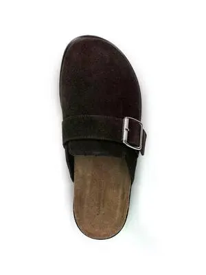 VAGABOND SHOEMAKERS Effie Suede Mules With Buckle Fastening