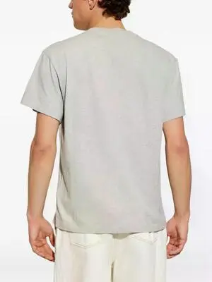 JIL SANDER Logo-embroidered T-shirt - Grey