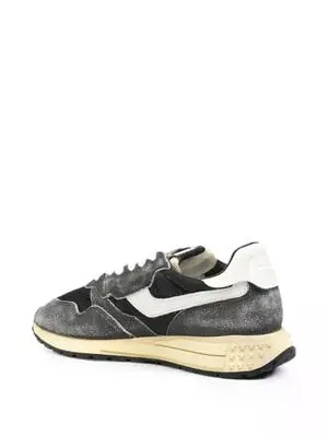 AUTRY Reelwind Distressed Mesh-panel Sneakers - Grey