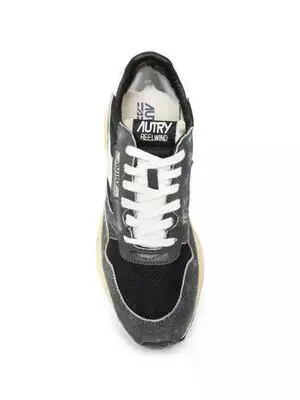 AUTRY Reelwind Distressed Mesh-panel Sneakers - Grey