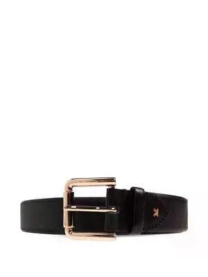 Max Mara Leather Belt With Gold-tone Hardware