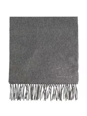 Max Mara Wsdalia Embroidered Scarf - Grey