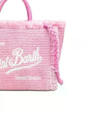 MC2 SAINT BARTH Colette Logo-embroidered Tote Bag - Pink