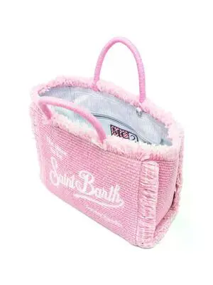 MC2 SAINT BARTH Colette Logo-embroidered Tote Bag - Pink