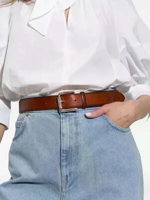 Max Mara Aziata Monogram Plaque Belt - Brown
