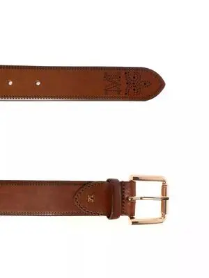 Max Mara Brogue-detail Belt
