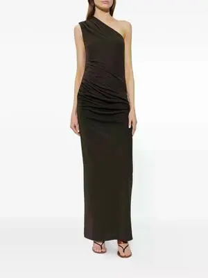 ROTATE BY BIRGER CHRISTENSEN One-shoulder Ruched Maxi Dress