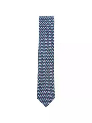 FERRAGAMO Silk Tie - Blue