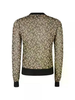 Nanushka Malak Animal-print Semi-sheer Jersey