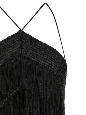 Andamane The Attico Reina Fringe Halterneck Top