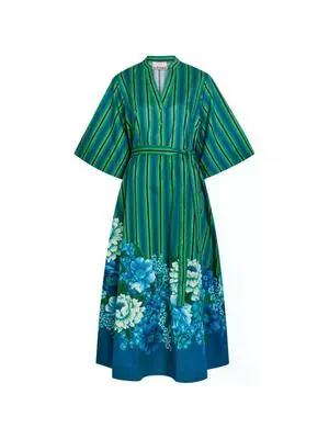 ALEMAIS Margo Tunic Striped Midi Dress