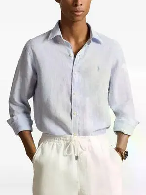 Polo Ralph Lauren Striped Linen Shirt - Blue