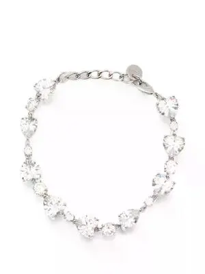 SELF-PORTRAIT Multi-shape Crystal Bracelet - Silver