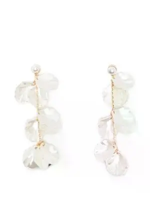 SELF-PORTRAIT Petal-detail Drop Earrings - Gold